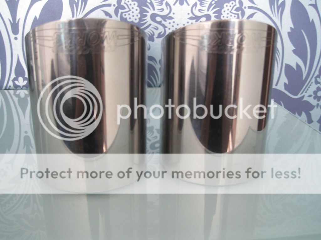 R56 JCW Chrome Tail Pipe finishers PAIR NEW! | MiniTorque.com